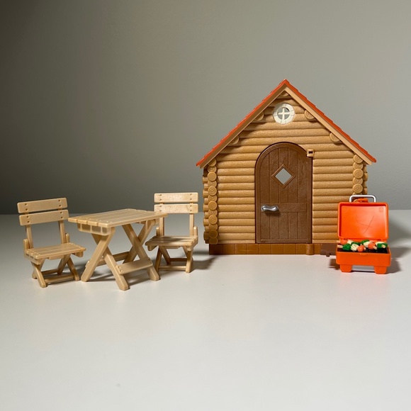 Epoch | Toys | Epoch Calico Critters Little Log Cabin Accessories 2c ...